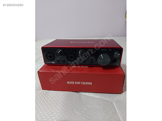 Focusrite Scarlett 2i2 3gn sahibinden.comda - 1280004260