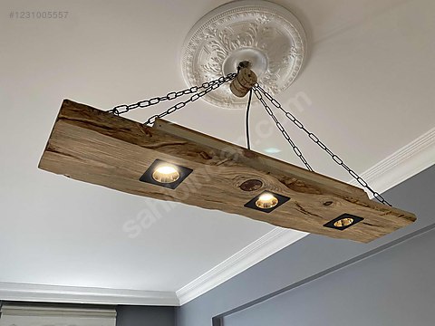 Ahsap tavan lambası - 1231005557