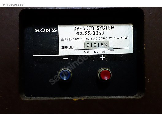 Sony CARBOCON SS-3050 - İkinci El Sony Set Hoparlörü Hoparlör fiyatları ...