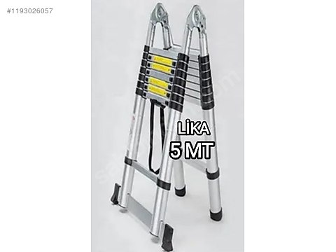 Teleskopik Merdiven 5 MT çift taraflı hali 2.5 + 2.5 MT - Merdiven ve ...