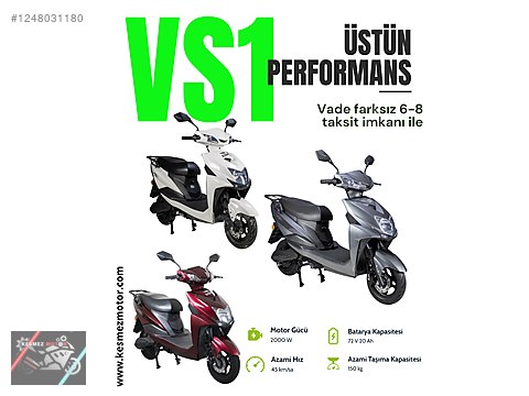 Volta VS1 1500 W Elektrikli Motor 40.000 TL Mağazadan Satılık Sıfır ...
