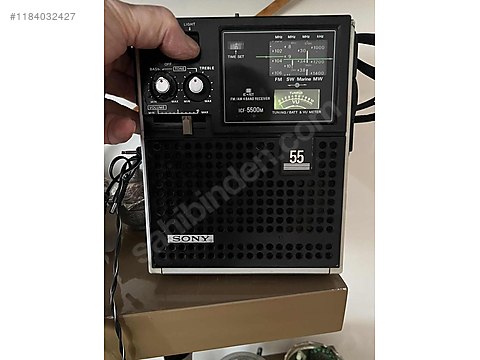 Sony / SONY CAPTAİN 55 ICF- 5500M 973 MÖDEL JAPAN MENŞELİ RADYÖ ...