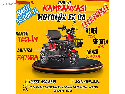 Motolux Fayton FX 08 600 W Elektrikli Motor 55.000 TL Mağazadan Satılık ...