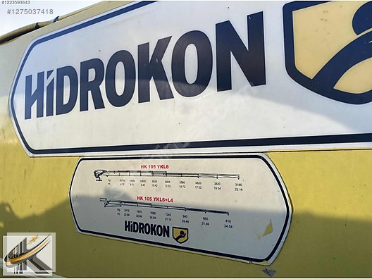 SATILIK HK 105 HİDROKON VİNÇ SORUNSUZ BAKIMLI YKL6+L4+2 İLAVE - Mobil ...
