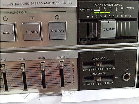 Sony Entegre Amfi - SONY STEREO AMP. TA-38 " KARGO BEDAVA" - 1291042239