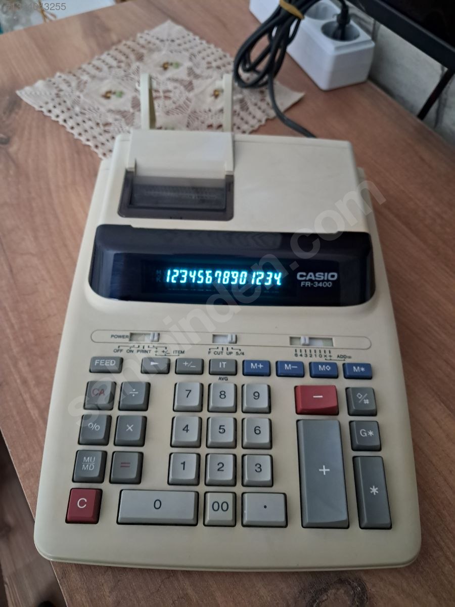 CASIO FR 3400 MODEL ŞERİTLİ HESAP MAKİNASI sahibinden.comda - 1324043255