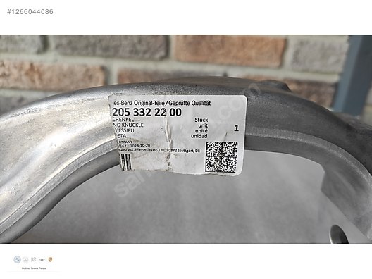 Otomobil & Arazi Aracı / Yürüyen & Direksiyon / Mercedes W205 Taşıyıcı ...