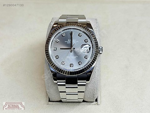 Rolex / ROLEX DATEJUST GRİ PIRLANTA KADRAN 41 MM sahibinden.comda ...