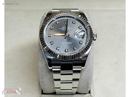 Rolex / ROLEX DATEJUST GRİ PIRLANTA KADRAN 41 MM sahibinden.comda ...