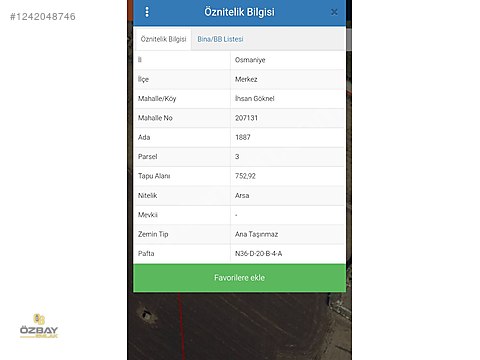 ÖZBAY'dan DR.İHSAN 'dan 753 M² SATILIK MÜSTAKİL ARSA - Satılık Arsa ...
