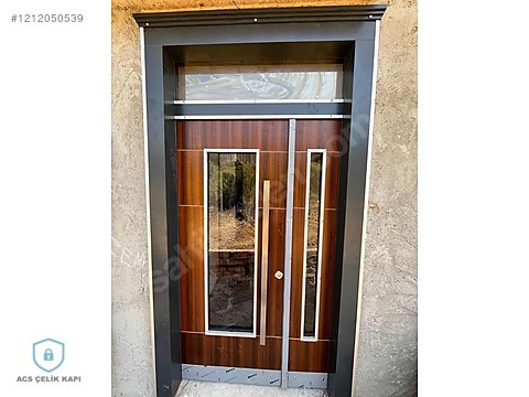 ACS ÇELİK KAPIDAN ÇİFT RENK KOMPOZİT İMALAT BİNA GİRİŞ KAPISI - Çelik ...