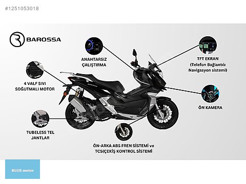 Barossa ADV 125 2025 Model Scooter / Maxi Scooter Motor Motosiklet ...