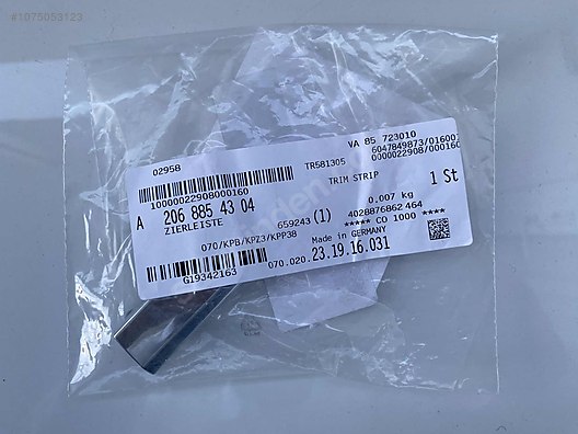 Mercedes Yeni C Serisi W206 Arka Difüzör Krom Çıtası A2068854304 - İlan ...