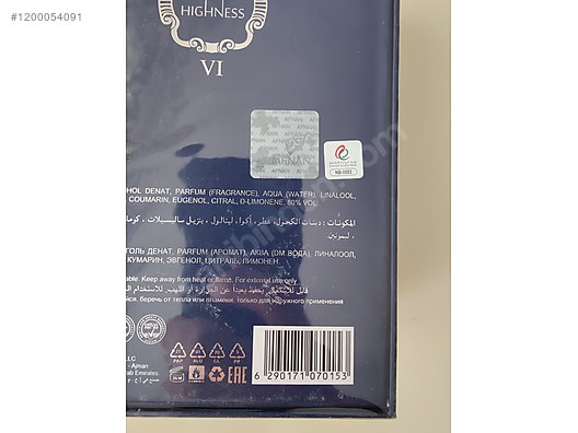 Afnan Highness VI EDP 100 ML PARFÜM - 100 ml Erkek Parfüm - 1200054091