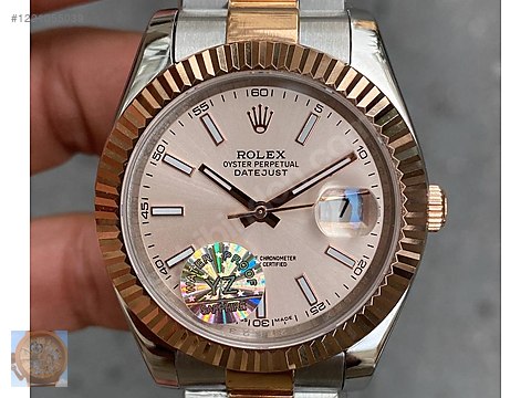 Rolex / Rolex Datejust Oyster Sundust Two & Tone Rose 41 mm # YZ ...