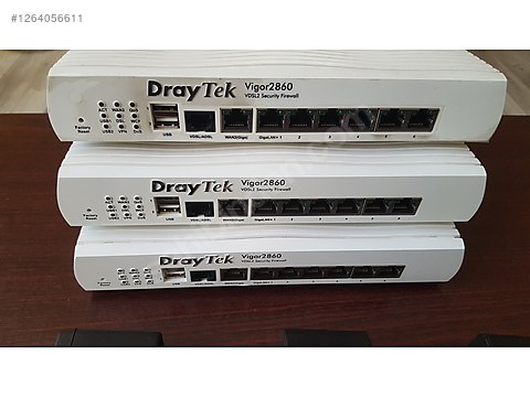 Draytek Vigor 2860 VDSL VPN Kablosuz Router Modem-3 adet sahibinden ...