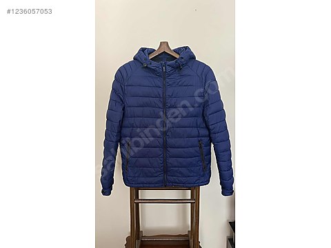 Massimo Dutti WARMTH NEW MATERIAL Su Geçirmez LARGE Mavi Erkek ...