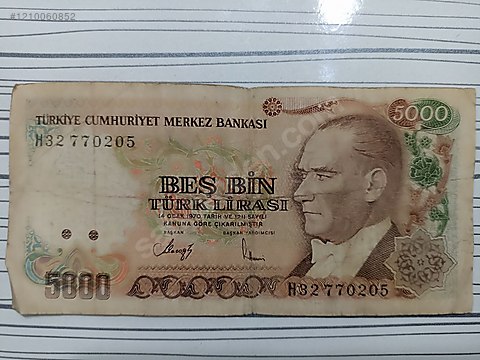 Cumhuriyet Dönemi / cumhuriyet dönemi antika 5.000 tl koleksiyon ...