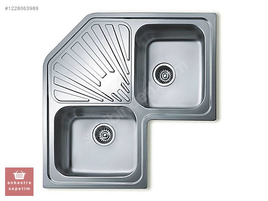 TEKA CLASSIC ANGULAR 2B PASLANMAZ ÇELİK TEZGAH ÜSTÜ KÖŞE EVİYE - Eviye ...