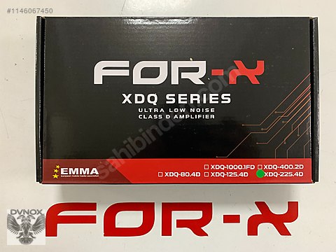 Amfi / FOR-X XDQ 225.4 4 KANAL 4-225 RMS KANAL BAŞI EMİR AUTO ESENLER ...