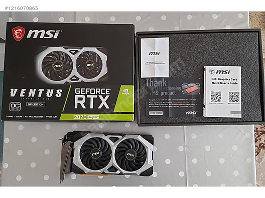 MSI RTX 2070 SUPER VENTUS GP OC 8GB 2070S - MSI Ekran Kartı İlanları sahibinden.com'da - 1216070865