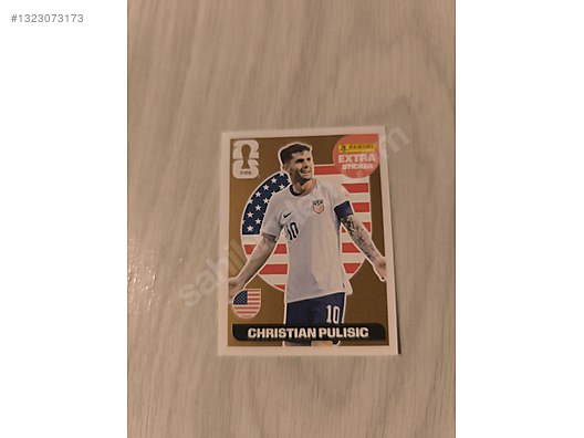 Christian Pulisic Gold Panini esxtra sticker - Çıkartma ve Çeşitli ...