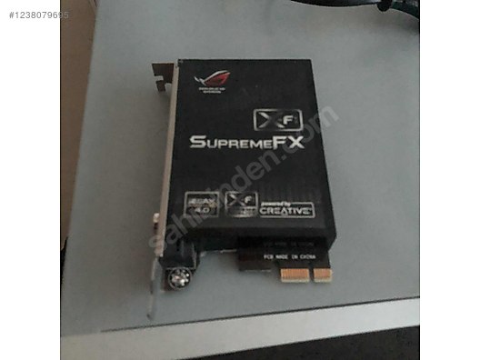SupremeFX X-Fi Rog serisi ses kartı - Ses Kartı ve Tüm Masaüstü ...