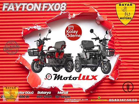 Motolux Fayton FX 08 1000 W Elektrikli Motor 56.900 TL Mağazadan ...