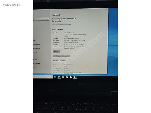 Dell / Dell Inspiron 15 Gaming 7000 i7 7700HQ GTX 1050Ti on sahibinden ...