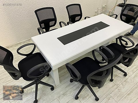 Tables / Meeting Table / ^^OFİS HOME^^180X80 MASA !6 SANDALYE !KOMPLE ...