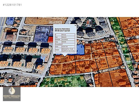 MEHMET ÖZNALÇACI'DAN MERAM AYMANAS'TA 363 M2 HİSSELİ ARSA - Satılık ...