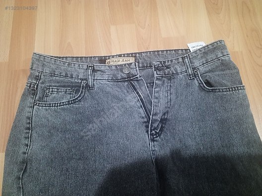 Haqi Jean Asit Yıkama Füme Baggy Pantolon (Beden 32) - Erkek Pantolon ...