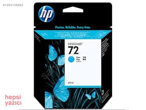 HP C9398A (72) Mavi Orjinal Kartuş - 2017 Tarihli - Yazıcı, Tarayıcı ...
