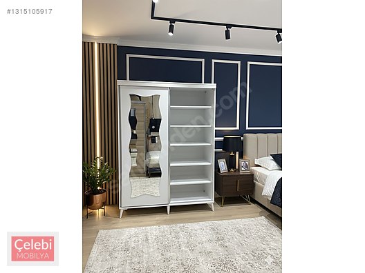 ÇİFT SÜRGÜLÜ AYNALI GARDROP ÇOCUK/GENÇ/YATAK ODASI 150CM SIFIR ! - Özel ...