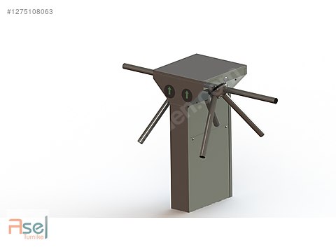 ÜRETİCİDEN BOYALI TEK AYAK DOUBLE TURNİKE - Turnike ve Elektronik Kapı ...
