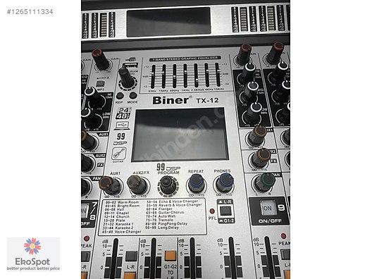Biner TX-12 Profesyonel DSP 12 Kanal Dijital Ses Mikseri sahibinden ...