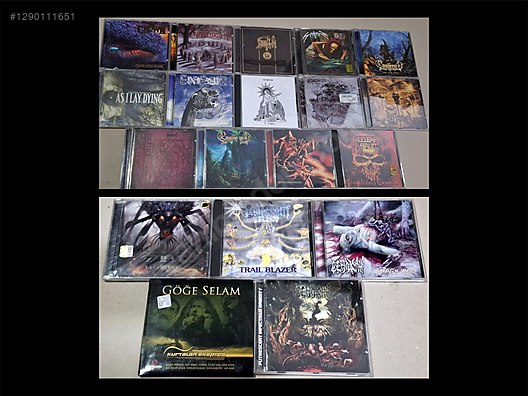 Kaset CD Plak Metallica Megadeth Death Burzum Slipknot Opeth - Müzik CD ...