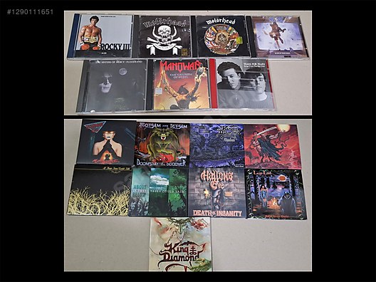 Kaset CD Plak Metallica Megadeth Death Burzum Slipknot Opeth - Müzik CD ...