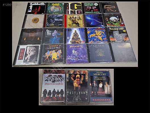 Kaset CD Plak Metallica Megadeth Death Burzum Slipknot Opeth - Müzik CD ...