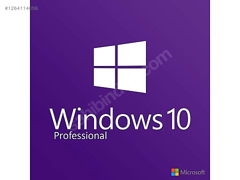 Orijinal Windows 10 Pro Lisans Anahtarı sahibinden.comda - 1264114056