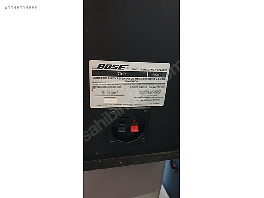 BOSE 701 DIRECT REFLECTING HOPARLOR (COK TEMIZ KULLANILMIS) - İkinci El ...