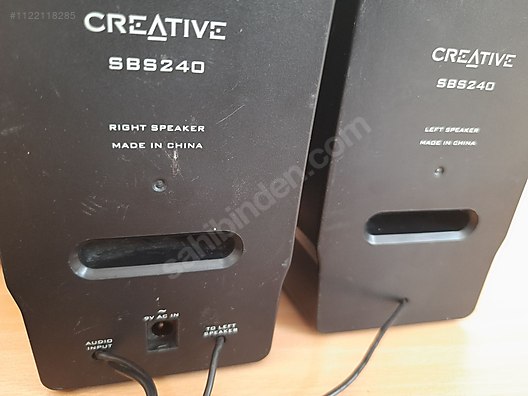 Creative SBS240 1+1 Ses Sistemi - İkinci El Creative Set Hoparlörü ...