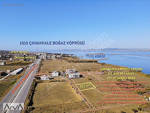 Çanakkale Lapseki Çardak 322m² İmarlı Arsa Denize Çok Yakın - Satılık ...