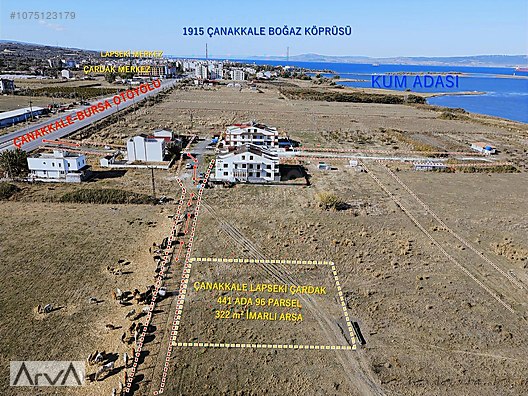 Çanakkale Lapseki Çardak 322m² İmarlı Arsa Denize Çok Yakın - Satılık ...