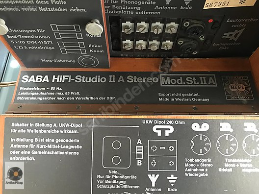 Saba Receiver Amfi - SABA RECİVER ANFİ & RADIO (31) - 1242124762