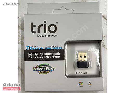 Trio B153 Bluetooth Dongle 5.3 Versiyon sahibinden.comda - 1281126203