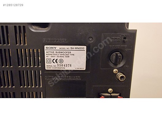 Sony SA-WM 200 Aktif Subwofee - İkinci El Sony Subwoofer (Ev Tipi ...