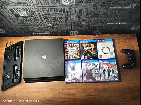 Ps4 pro 4K 1 TB + 6 oyun + dualshock v2 + usb çoklayıcılı stand ...