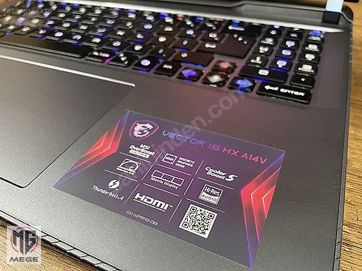 MSI VECTOR i9 14900HX 32GB RAM 5600MHZ 2TB SSD RTX4080 2K 240HZ - İlan ...