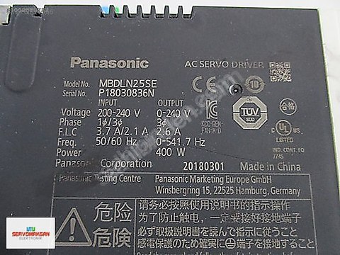PANASONİC AC SERVO DRIVER MBDLN25SE sahibinden.comda - 1216134056